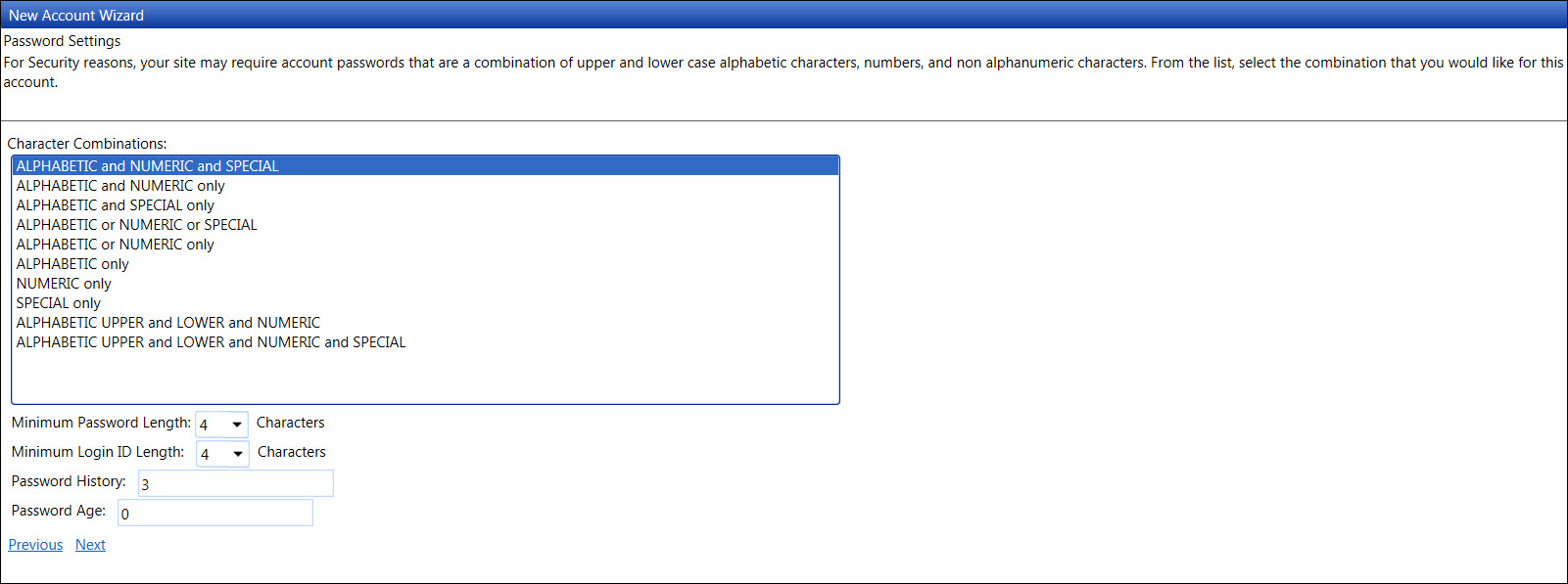 Enterprise Administrator Account Setup